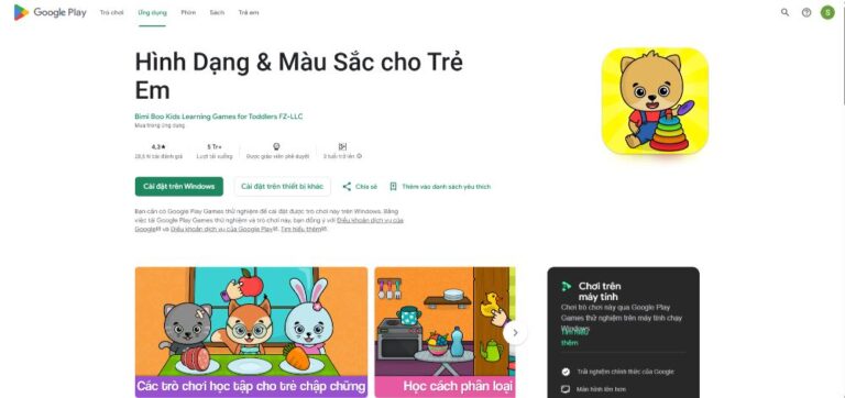 TOP 15+ game cho bé 2 tuổi, giúp bé học và chơi hiệu quả